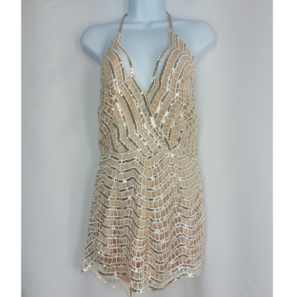The Sang | Pants & Jumpsuits | Jumpsuits The Dang Color Cream Y Gold ...